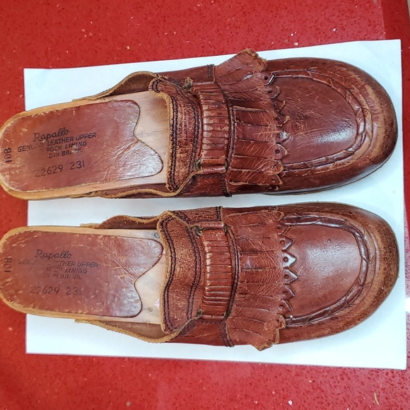rapallo | Shoes | Leather Wooden Clogs | Poshmark